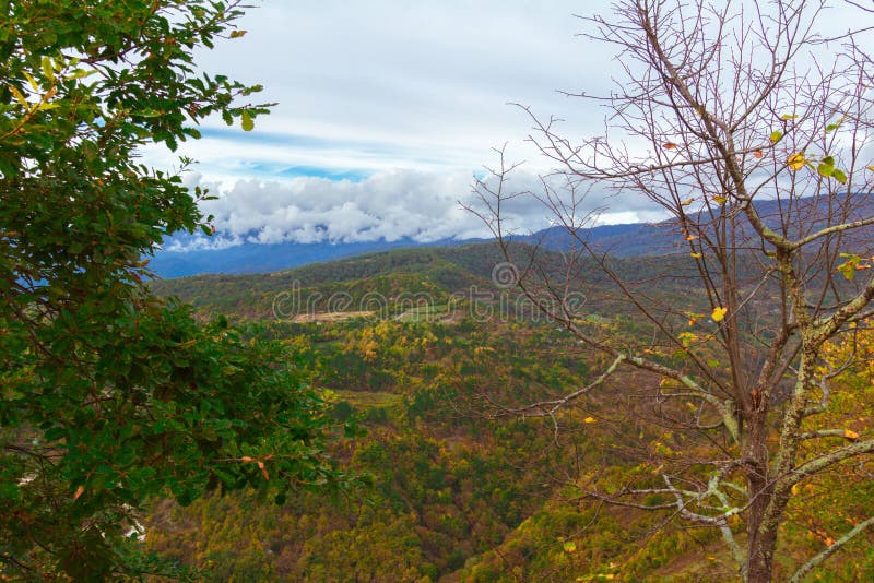 Paisaje natural de Abjasia foto de archivo. Imagen de anaranjado - 62821886