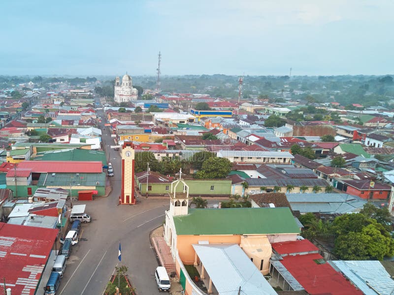 Paisaje Urbano De La Ciudad De Diriamba Foto de archivo - Imagen de ...