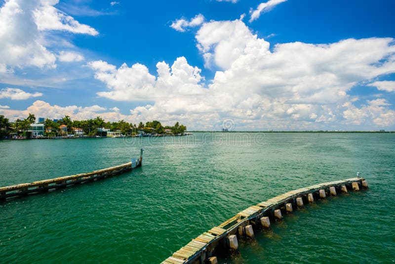 Paisaje Urbano De Miami Beach Imagen de archivo - Imagen de palma ...