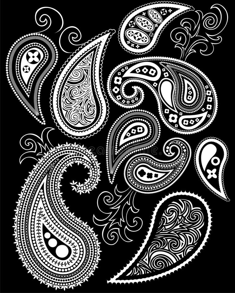Paisley Clip Art Stock Illustrations – 1,864 Paisley Clip Art Stock ...