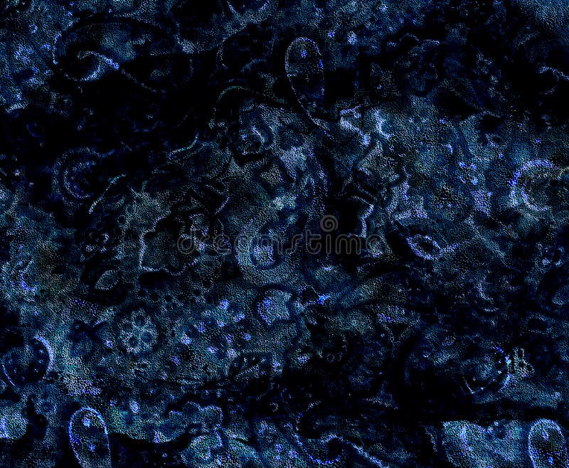 Paisley Batik Texture Repeat Modern Pattern Stock Illustration ...