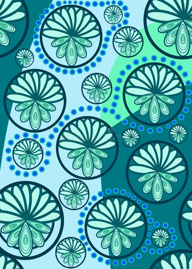 Paisley Blue Turquoise Pattern Stock Illustration - Illustration of ...