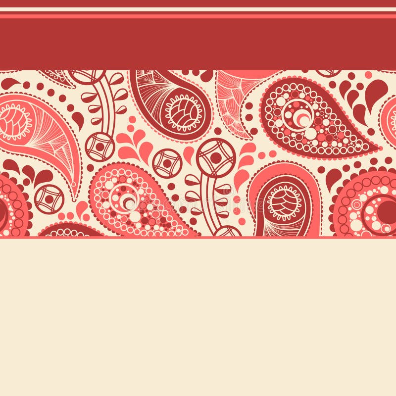 Paisley border stock vector. Illustration of ornament - 20549333