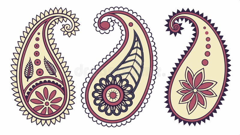 Paisley Border Pattern, Ornamental Textile Design Vector Design ...