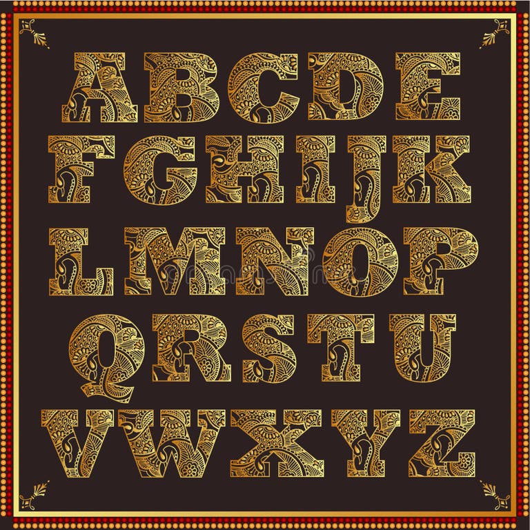 Paisley Font Stock Illustrations – 10,917 Paisley Font Stock ...