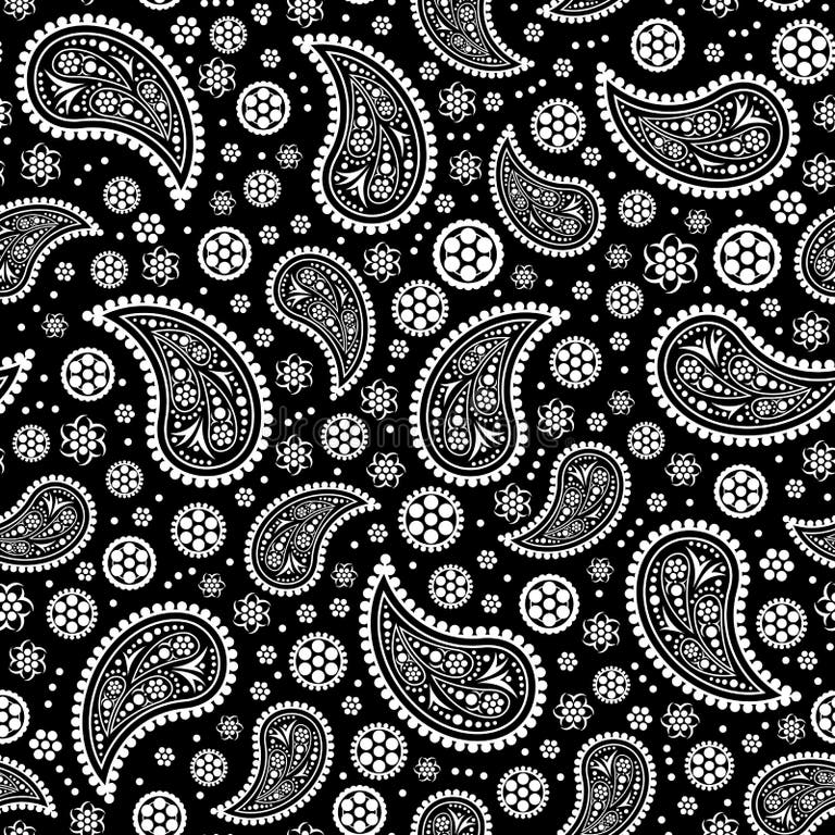 Paisley Design Seamless Pattern Vector Repeat Stock Vector ...
