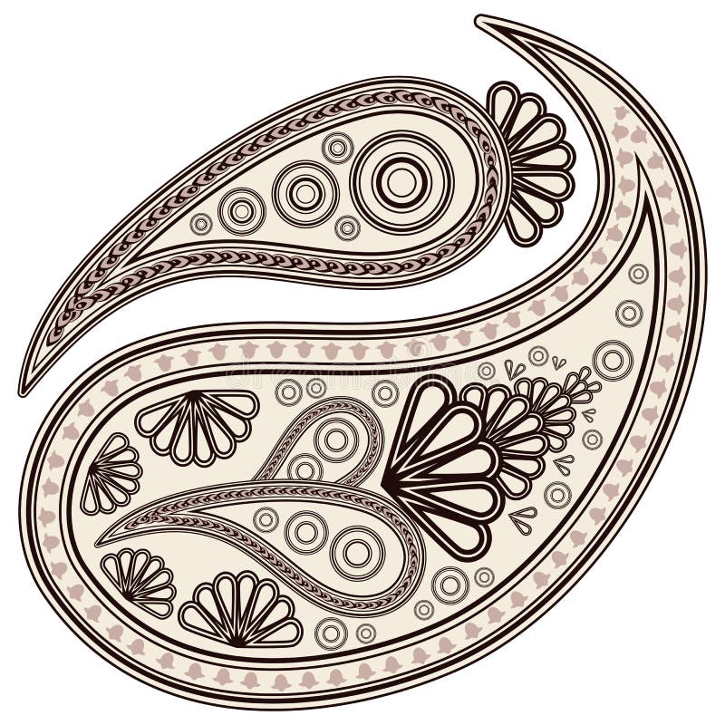 Paisley elements. stock vector. Illustration of modern - 14816730