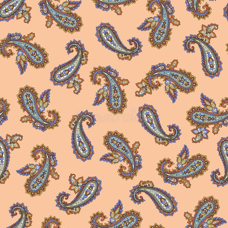 Paisley Illustration Pattern Stock Illustration - Illustration of ...