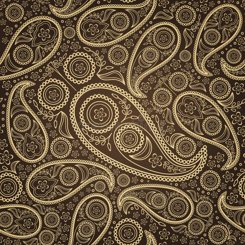 Paisley sin costuras ilustración del vector. Ilustración de ...