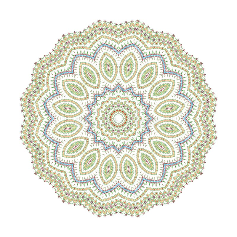 Paisley Mandala Pattern Design Geometric Repeat Vector Object ...