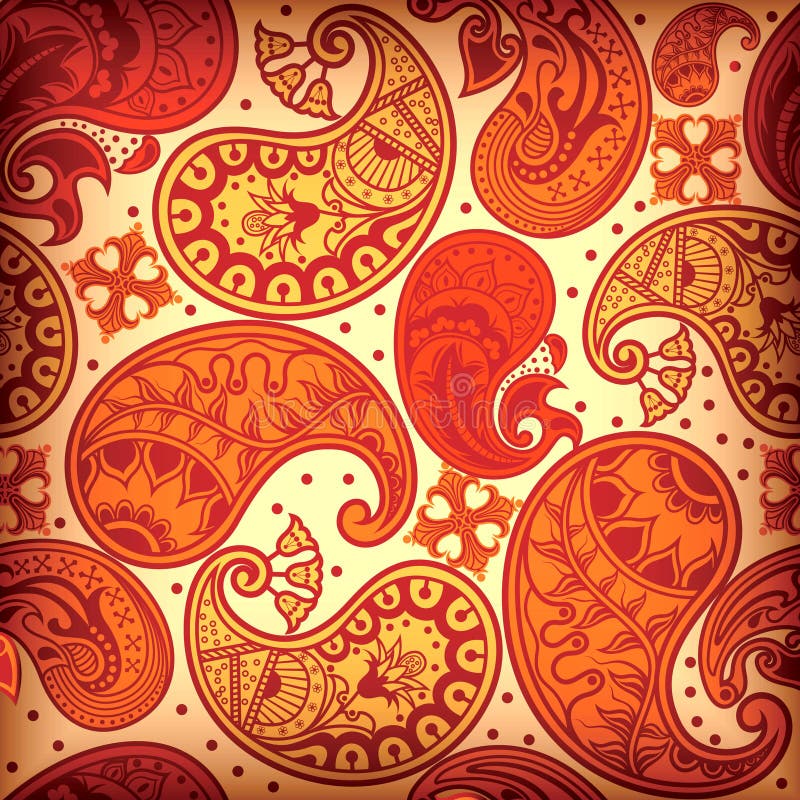 Paisley Pattern stock vector. Illustration of texture - 11767545