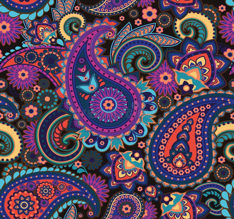 Paisley Pattern Seamless Oriental Pattern Based On Vintage Motifs
