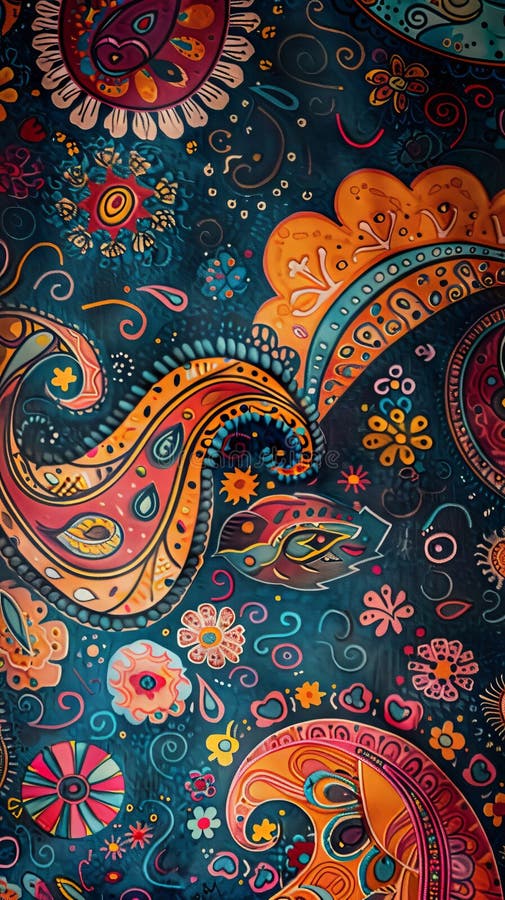 Paisley Patterns for a Bohemian Flair Stock Illustration - Illustration ...