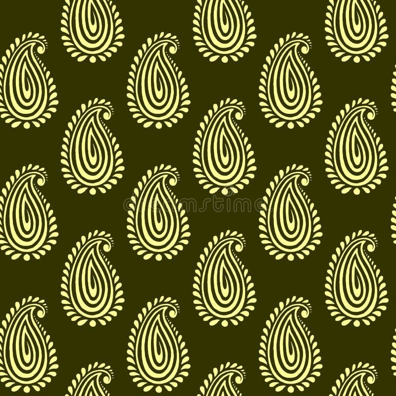 Paisley Seamless Floral Colour Design Pattern Stock Vector ...