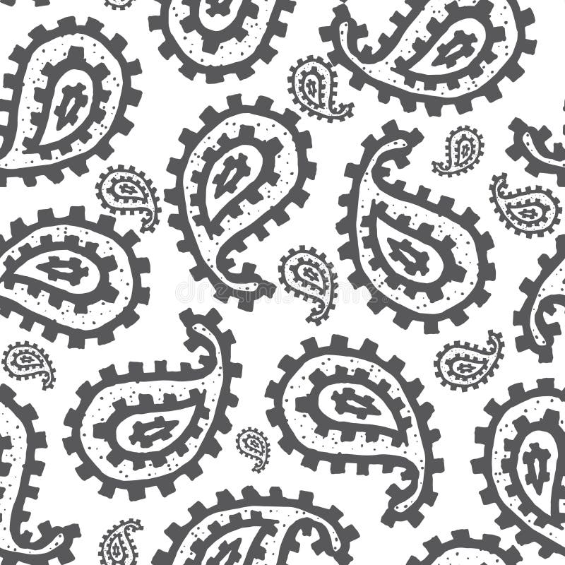 Paisley seamless pattern stock vector. Illustration of cute - 70397849