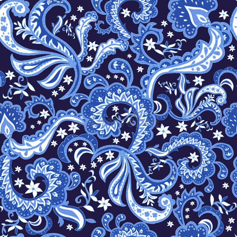 Paisley Seamless Texture stock vector. Illustration of graphic - 62214491