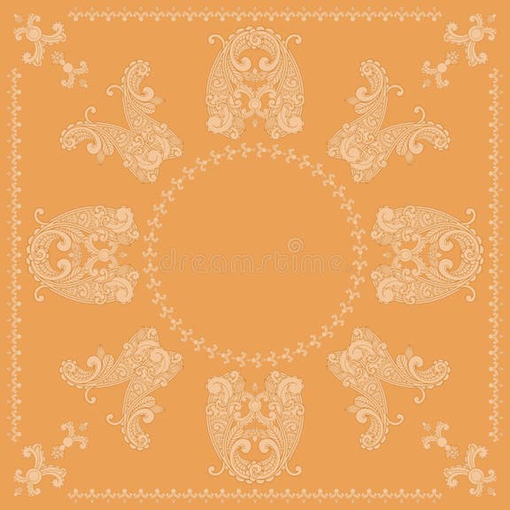 Orange Bandana Pattern Stock Illustrations – 2,562 Orange Bandana ...