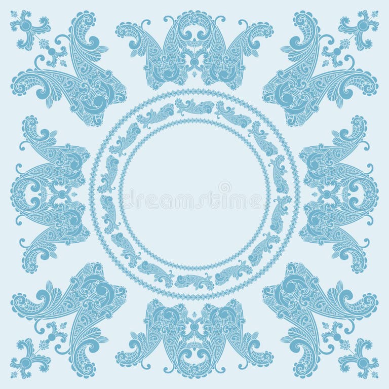 Square Paisley Pattern Stock Illustrations – 38,023 Square Paisley ...