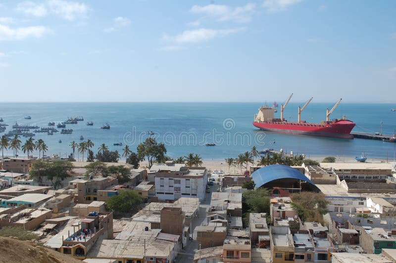 Paita harbor Peru stock photo. Image of paita, cargo - 10794292