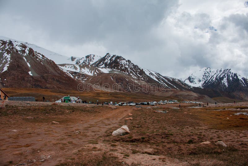 Pak China Border . Khunjerab Pass Stock Image - Image of gilgit ...