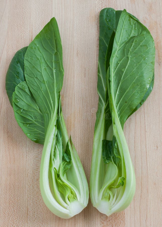 Pak choi in half stock photo. Image of preparation, stir - 29883824