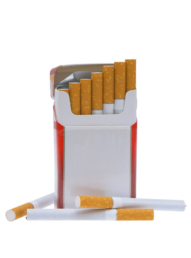 Pak Sigaretten En Een Hangslot Met Ketting Concepteneinde Het Roken ...