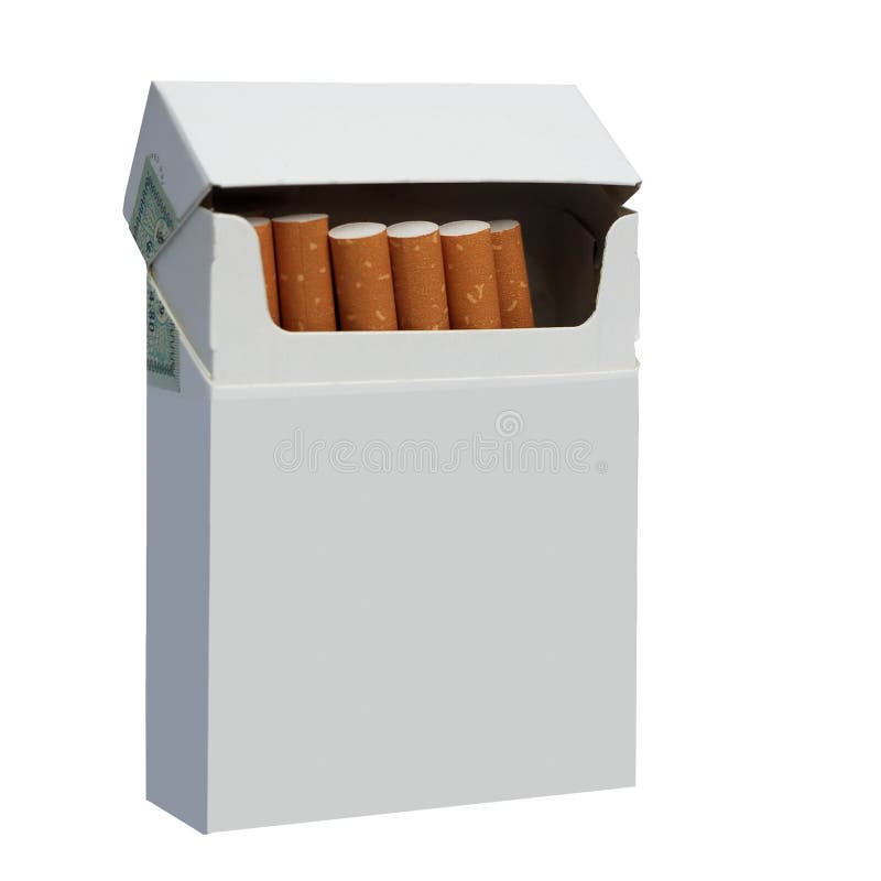 Pak sigaretten stock afbeelding. Image of knipsel, doos - 6295973