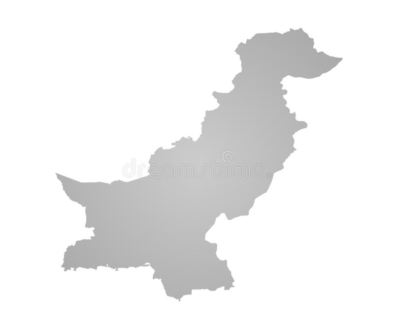 Pakistan Administrative Map. Province Map of Pakistan, Blank Map, Empty ...