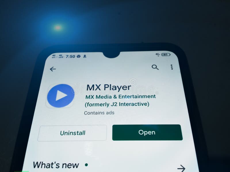 Pakistan -April 14, 2020 - MX Player Mobile App on the Display of ...