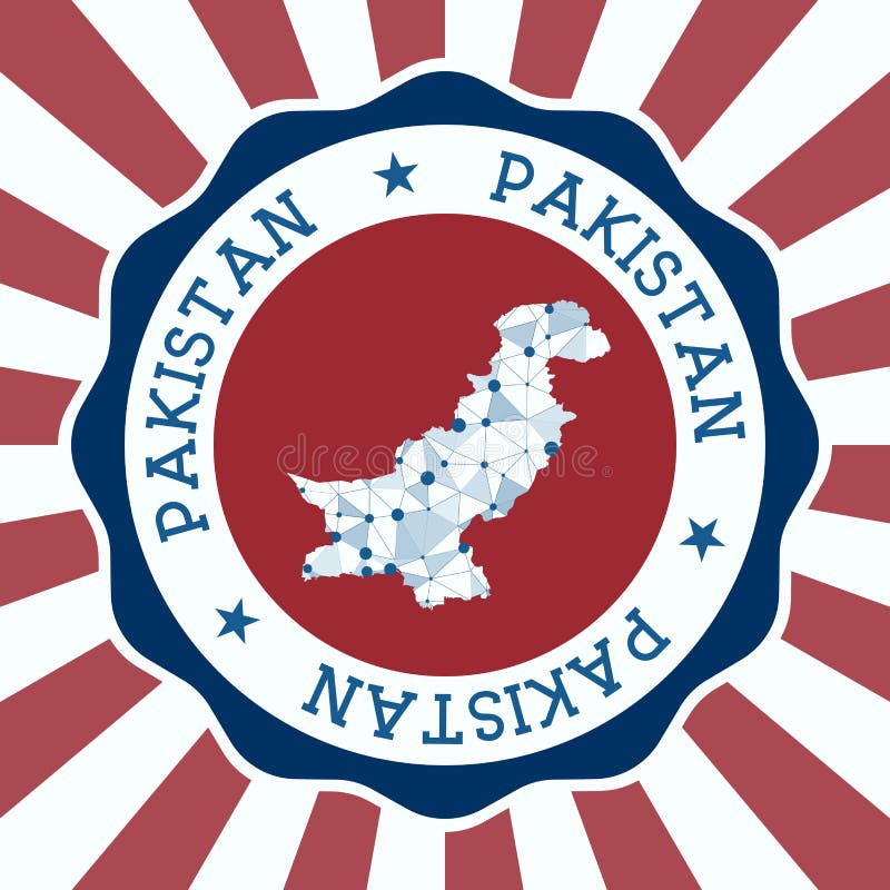 Pakistan Badge. stock vector. Illustration of landmark - 220068370