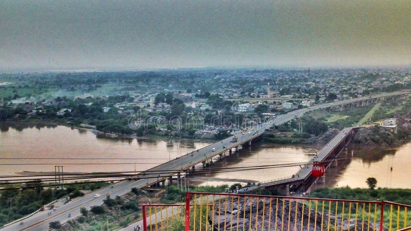 Pakistan,Chiniot River and Bridges Editorial Stock Image - Image of ...