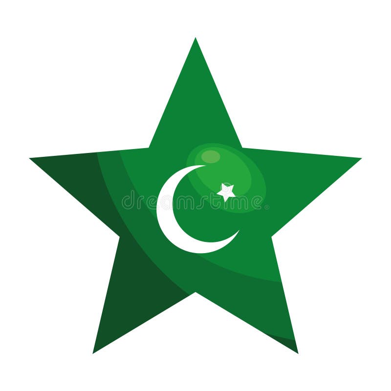 Pakistan day flag star stock illustration. Illustration of celebration ...