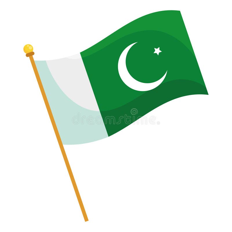 Pakistan day national flag stock illustration. Illustration of nation ...