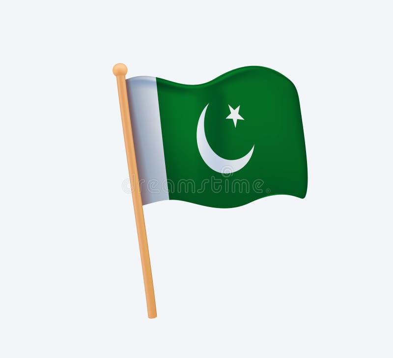 Pakistan Flag 3D Icon Vector. Pakistan Flag Modern Icon Stock Vector ...