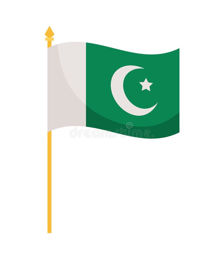 Pakistan flag design stock illustration. Illustration of patriotic ...