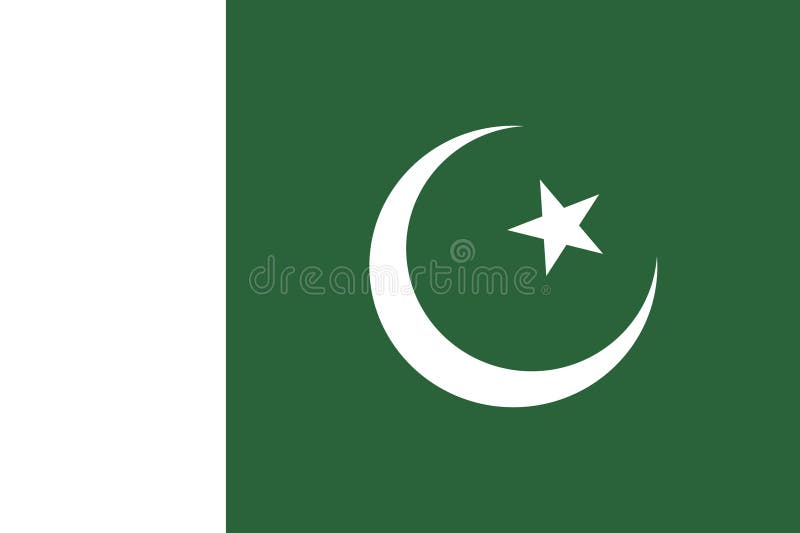Pakistan Flag National Emblem Graphic Element Illustration Stock Vector ...