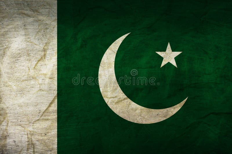 Pakistan Flag on Paper stock illustration. Illustration of symbol ...