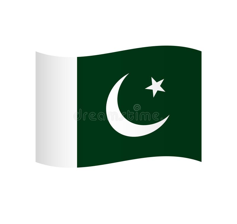 Wavy Vector Flag of Pakistan Stock Vector - Illustration of nation ...