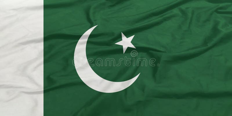 Pakistan Flag Waving Close Up Stock Image - Image of symbolic ...