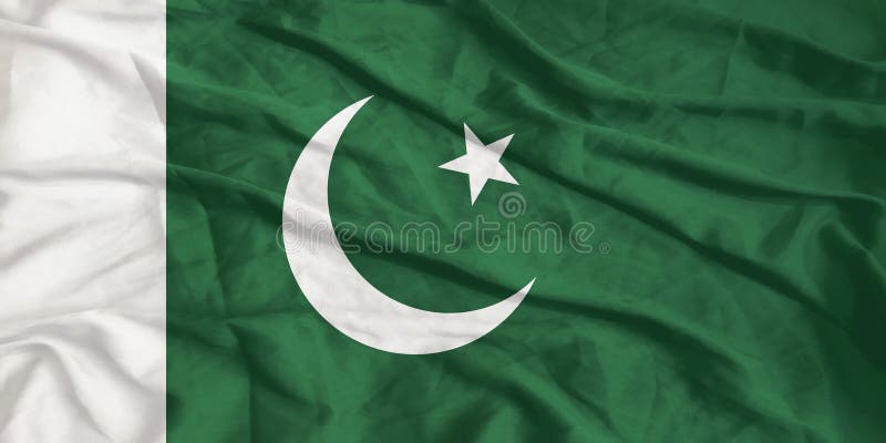 Pakistan Flag Waving Close Up Stock Image - Image of flying, pakistan ...