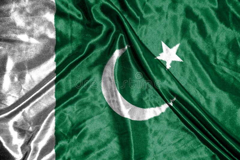 Pakistan-Flagge Flagge Auf Hintergrund Stockbild - Bild von hintergrund ...