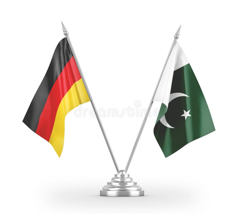 Pakistan and Germany Flags Together, Crumpled Paper Effect 3D ...