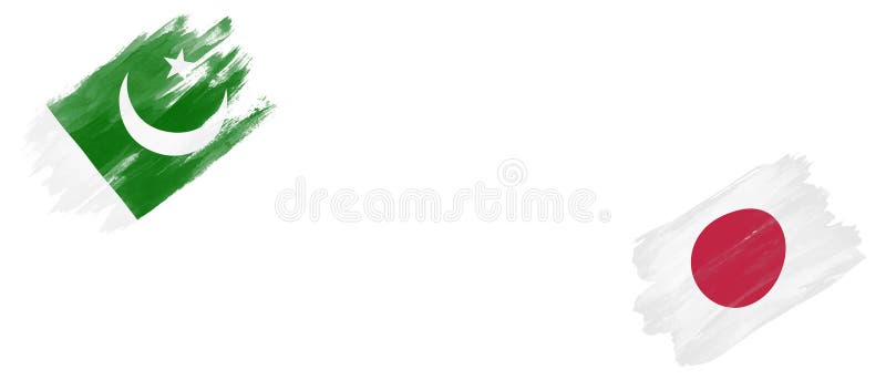 Pakistan and Japan Flags on White Stock Image - Image of crisis ...