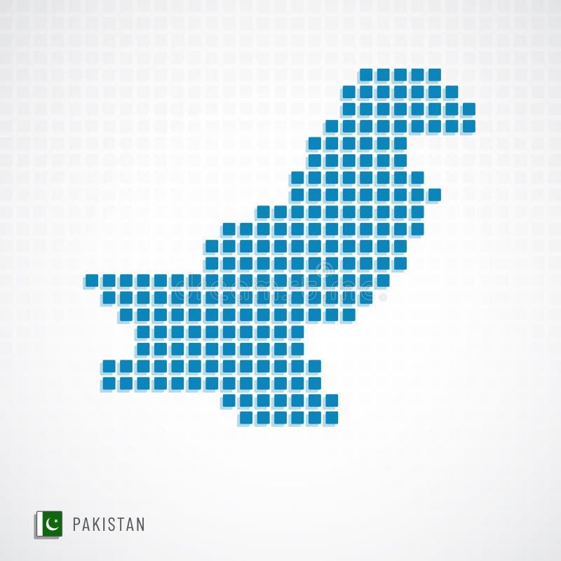 Pakistan map and flag icon stock vector. Illustration of country ...