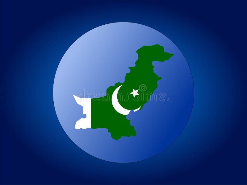 Pakistan map flag sphere stock vector. Illustration of pakistani - 2638877