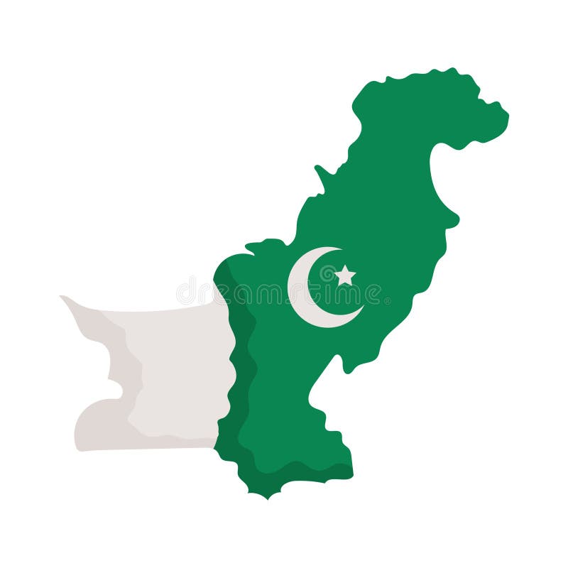 Pakistan map illustration stock vector. Illustration of islam - 299775258