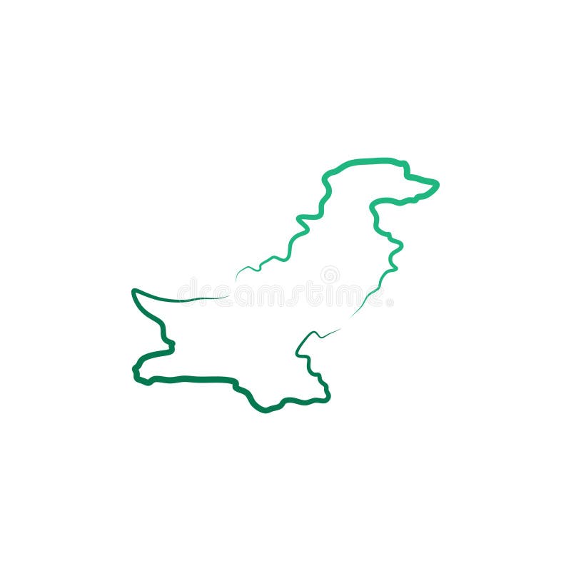 Pakistan Map Vector Logo Icon Stock Vector - Illustration of nation ...