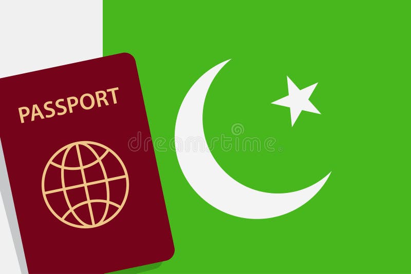 Pakistan Passport. Pakistan Flag Background. Vector Illustration Stock ...