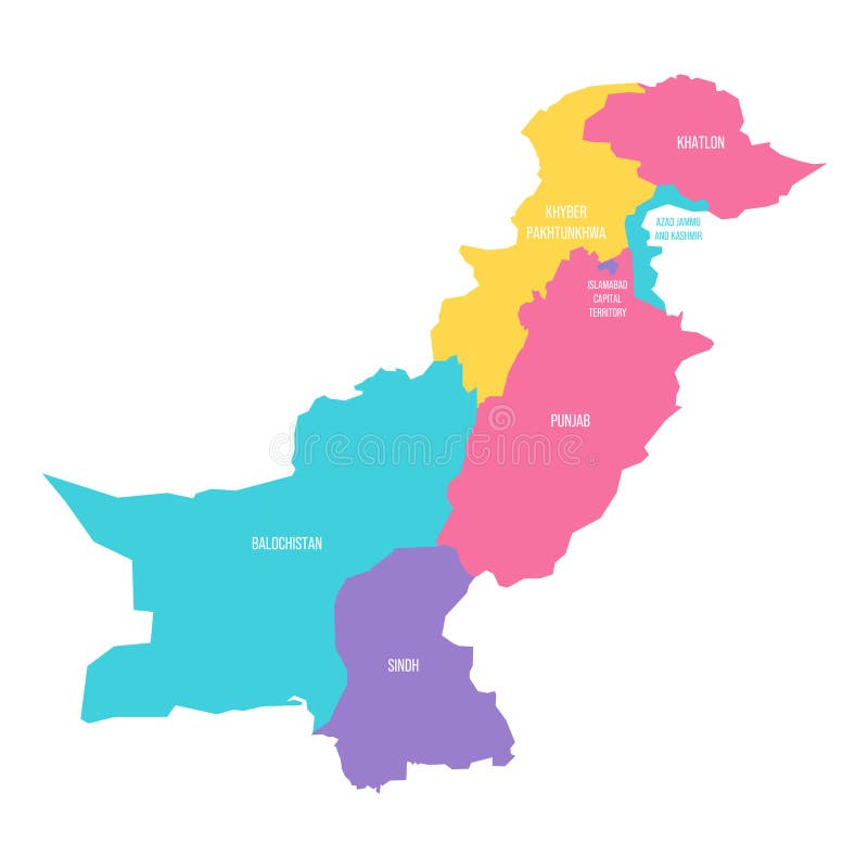 Pakistan Political Map of Administrative Divisions Stock Vector ... Pakistan Political Map of Administrative Divisions Stock Vector ...