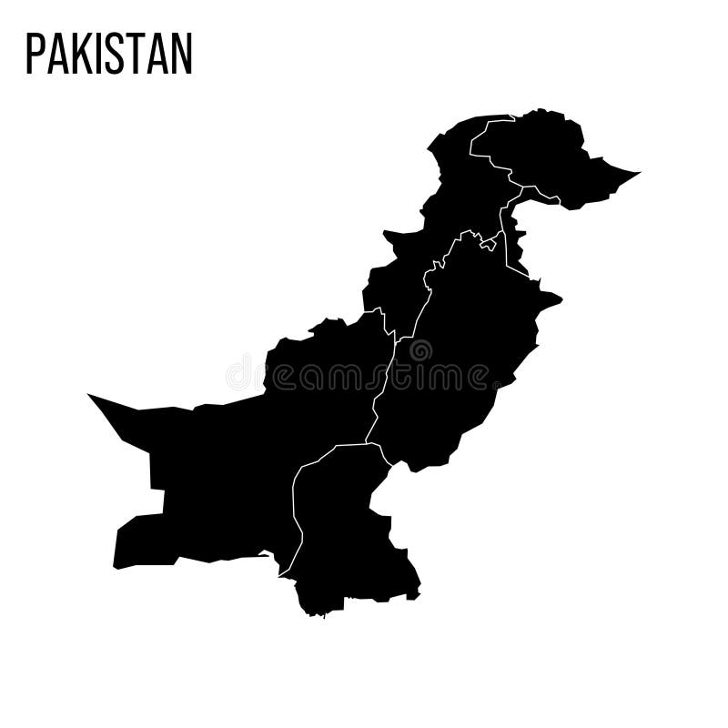 Pakistan Political Map of Administrative Divisions Stock Vector ... Pakistan Political Map of Administrative Divisions Stock Vector ...
